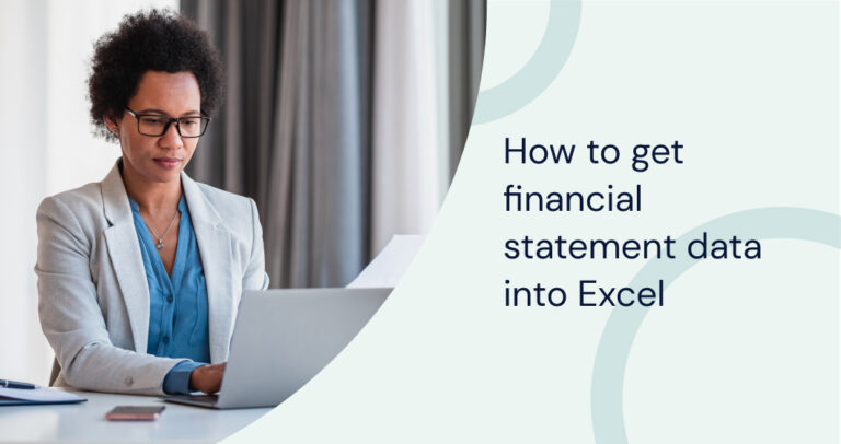 How To Get Financial Statement Data Into Excel?