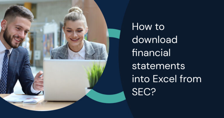 How To Download Financial Statements Into Excel From SEC?